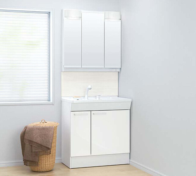 洗面化粧台Fシリーズ750 | 広島県呉市でリフォームするならハラケン工舎へ